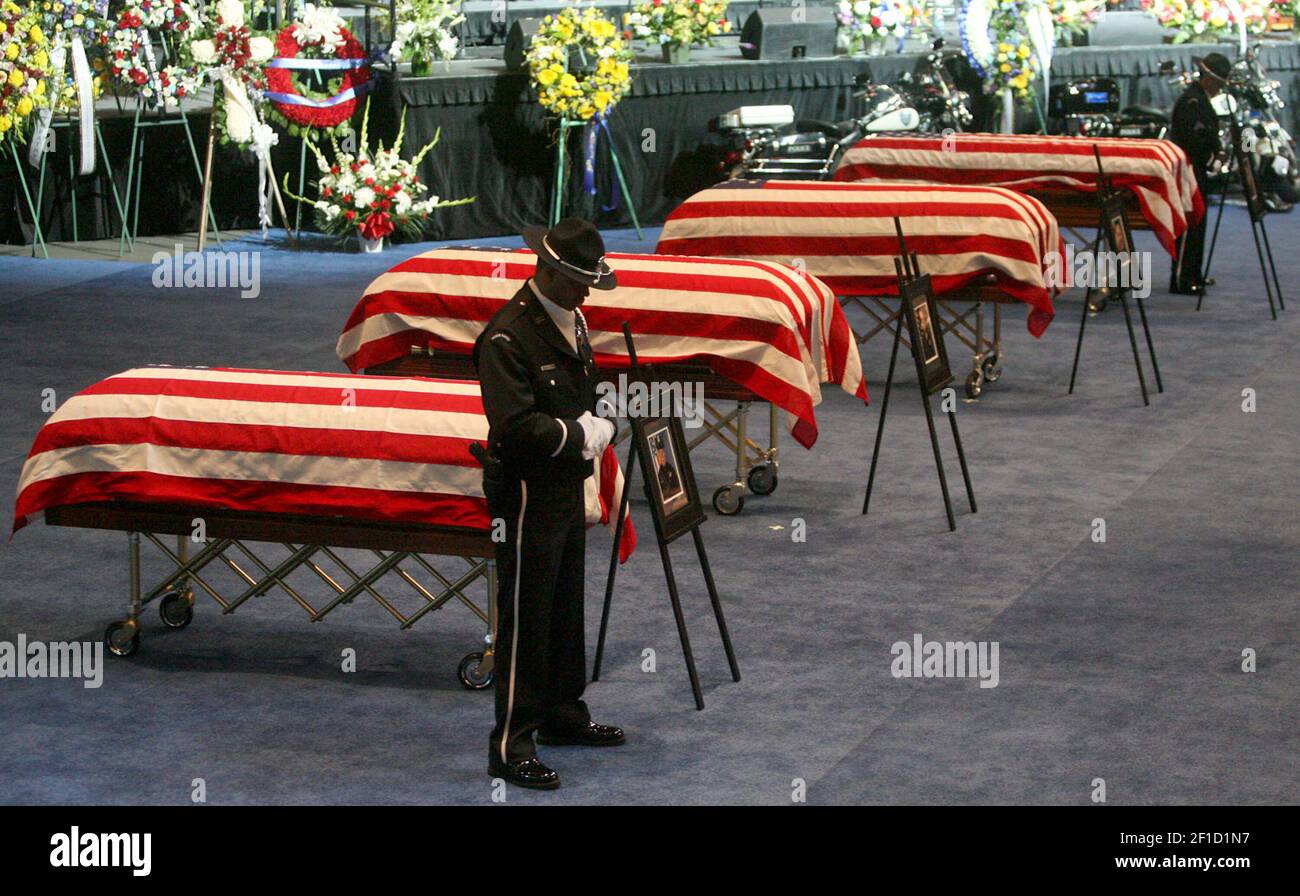 The funeral for the four slain Oakland police officers Mark Dunakin ...