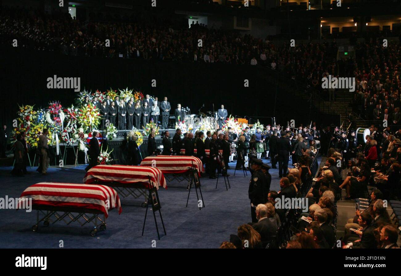 The funeral for the four slain Oakland police officers Mark Dunakin ...