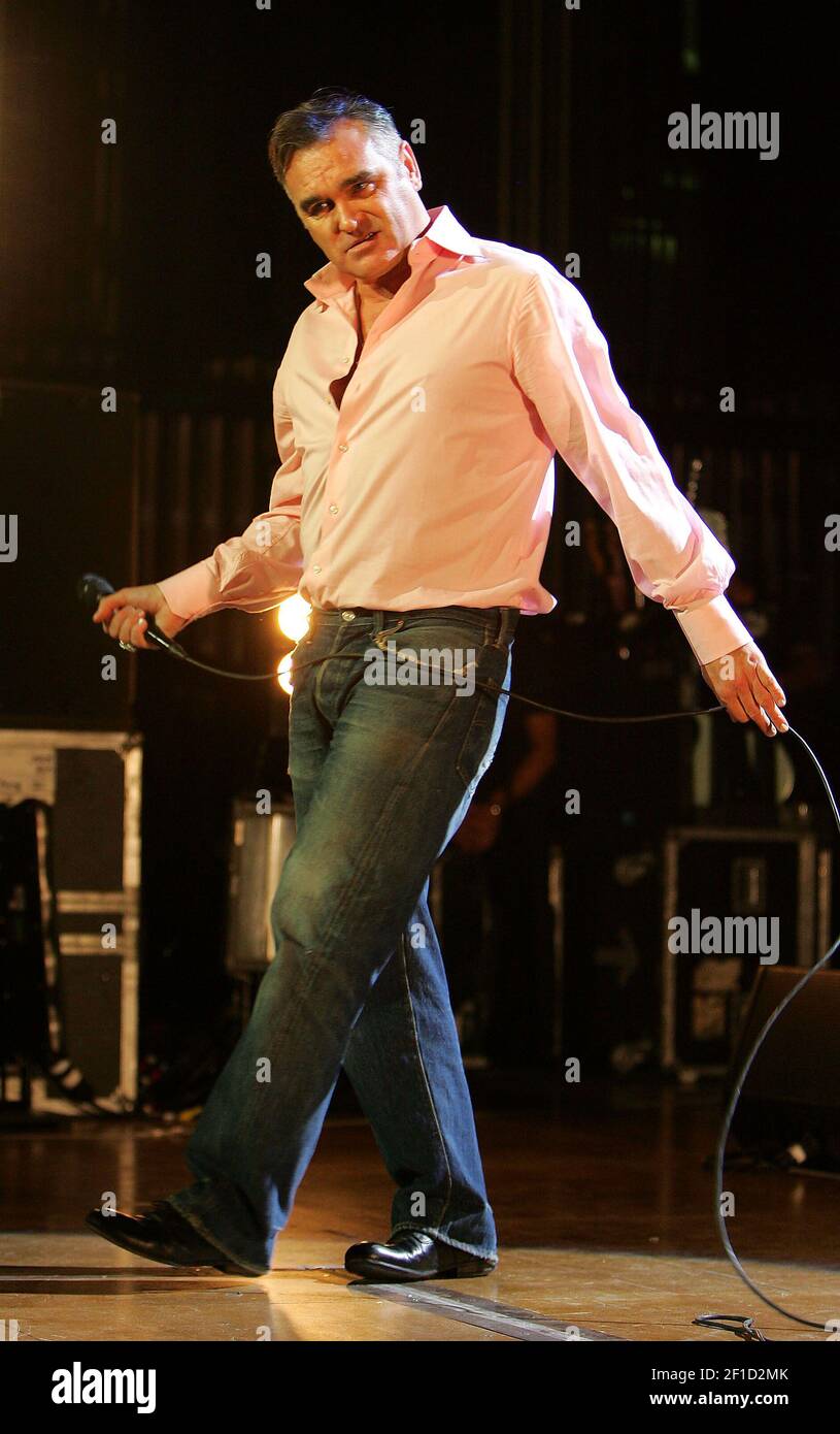Singer Morrissey performs on Sunday, March 22, 2009, in Philadelphia ...