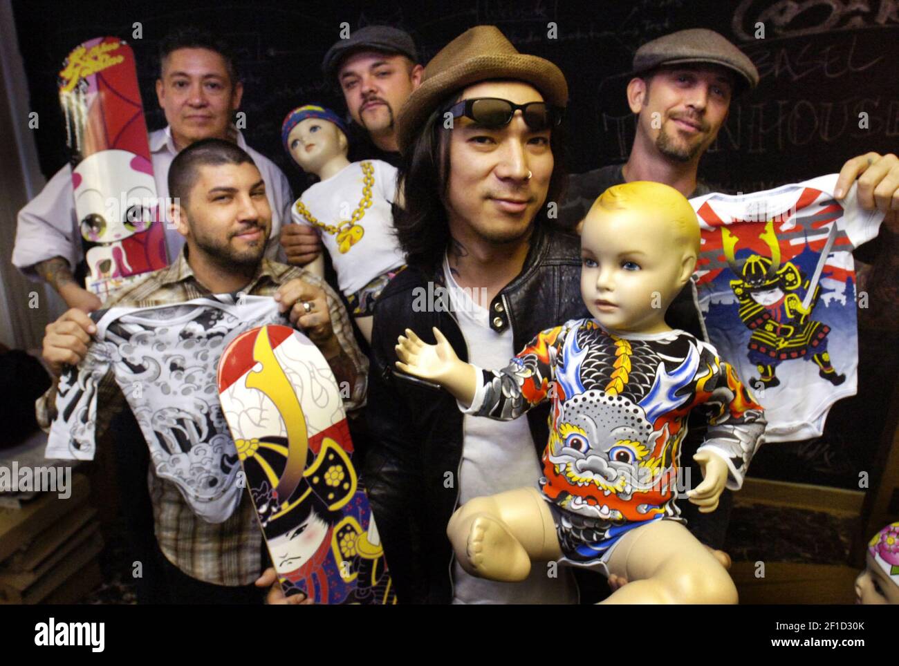 Artists fromthe Love Hate Tattoo studio, best known from their star ...