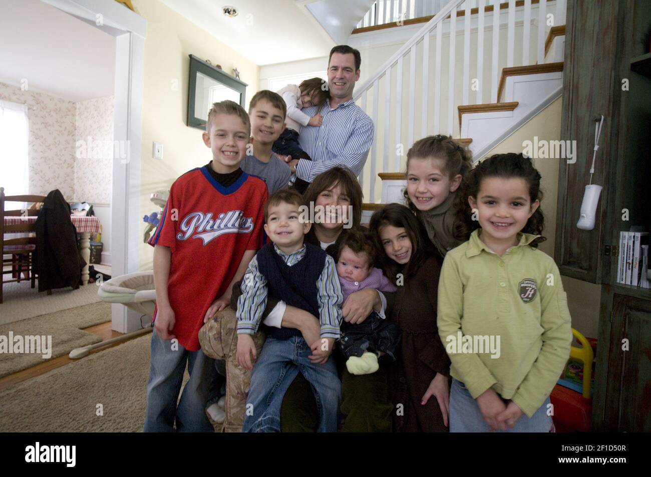 The McCormick family including from left, Jack, 9, Griffin, 11, Kerry ...