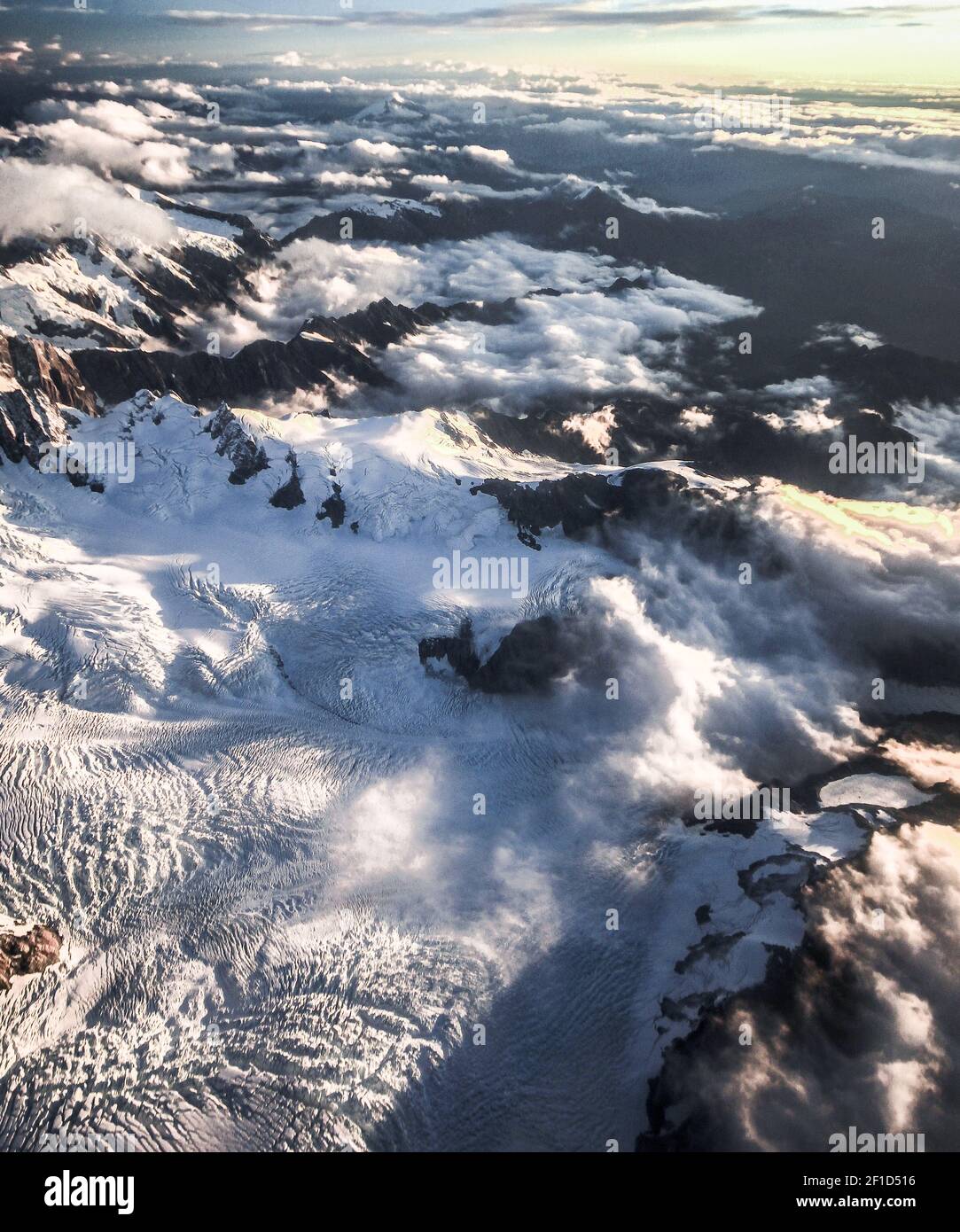 Plane in snow aerial hi-res stock photography and images - Alamy