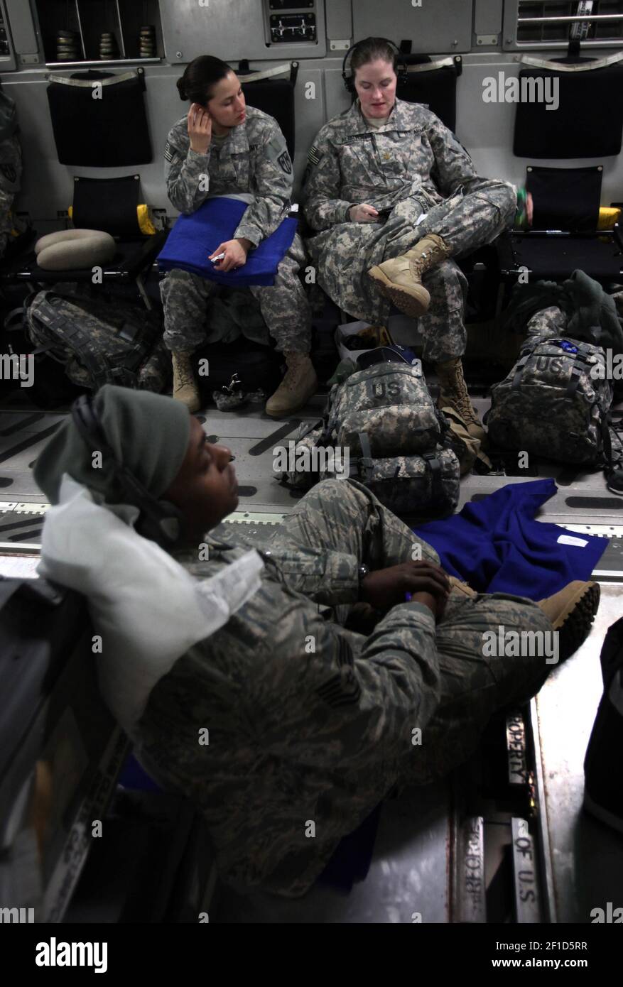 Sgt. Andrea Eubanks, left and Maj. Sarah Albrycht, both from the US ...