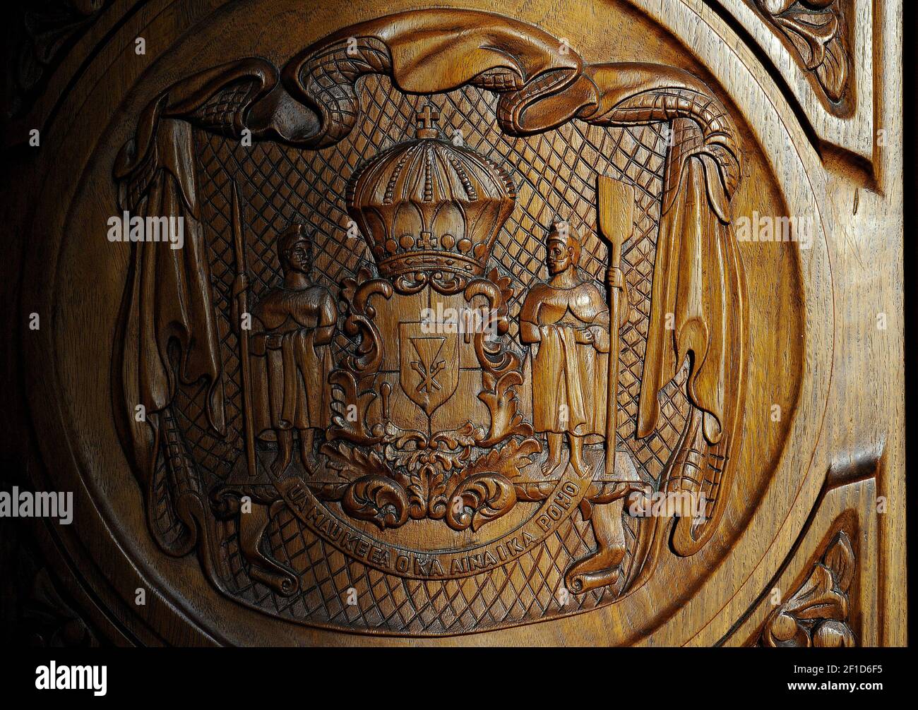 Hand-carved koa wood doors from the Philippines decorate the 397 guest ...