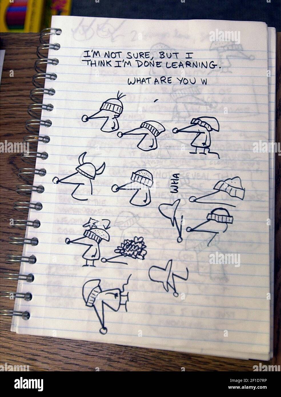 In this 2001 file photograph, sketches drawn by Stephan Pastis for ...