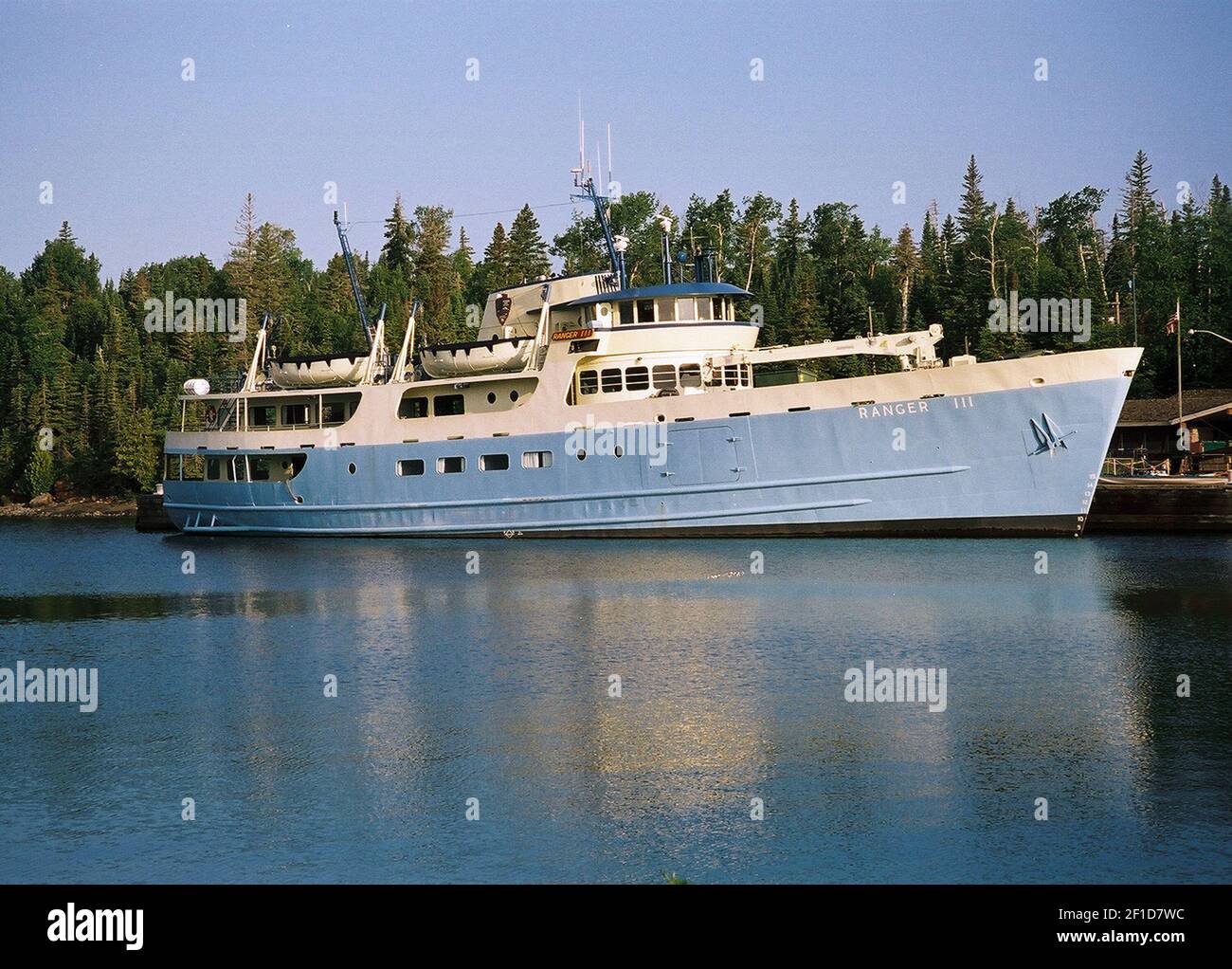 Ferries arrive at Rock Harbor on Isle Royale's northeast end from Lake ...