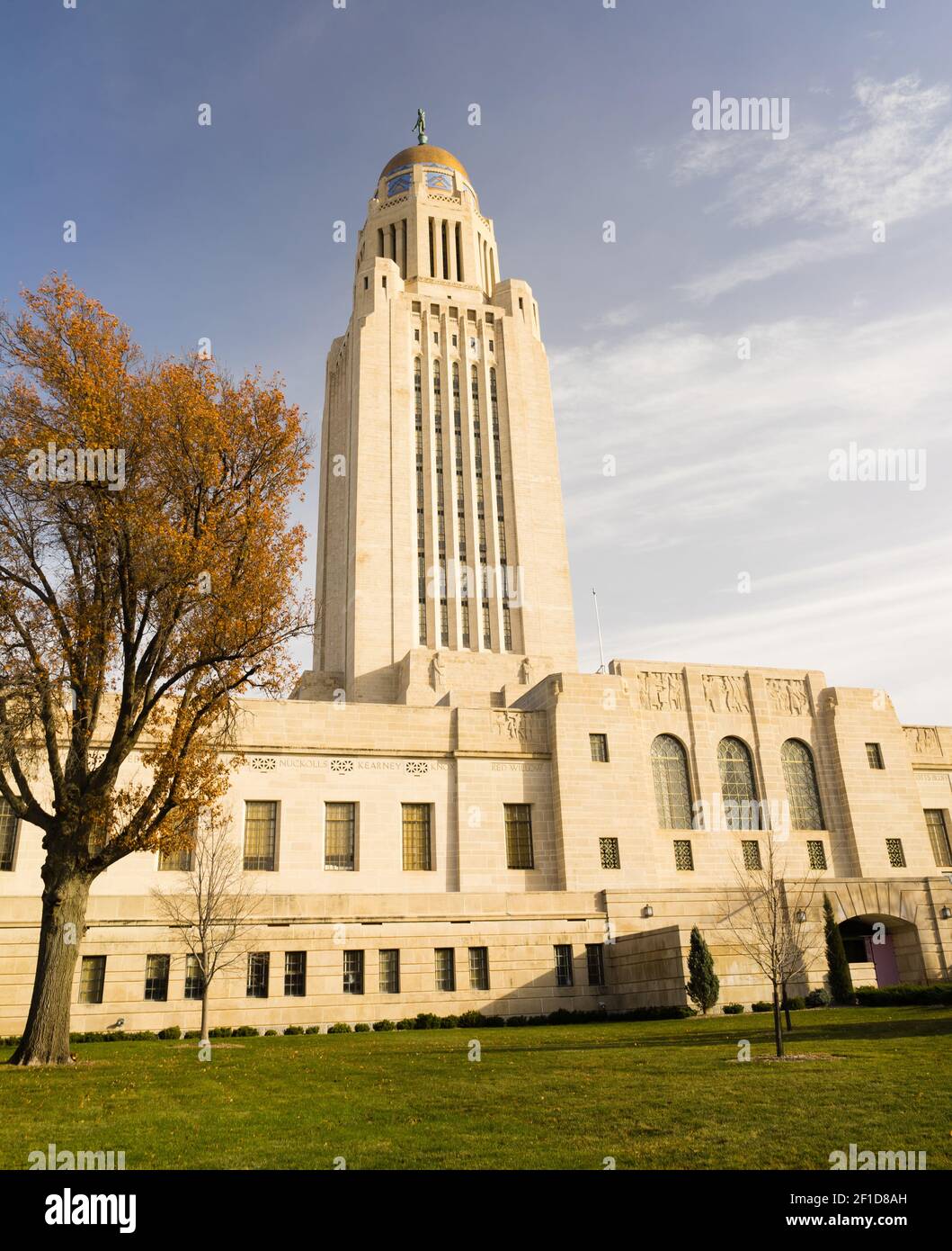 Lincoln Nebraska Capital Building Government Dome Architecture Stock ...