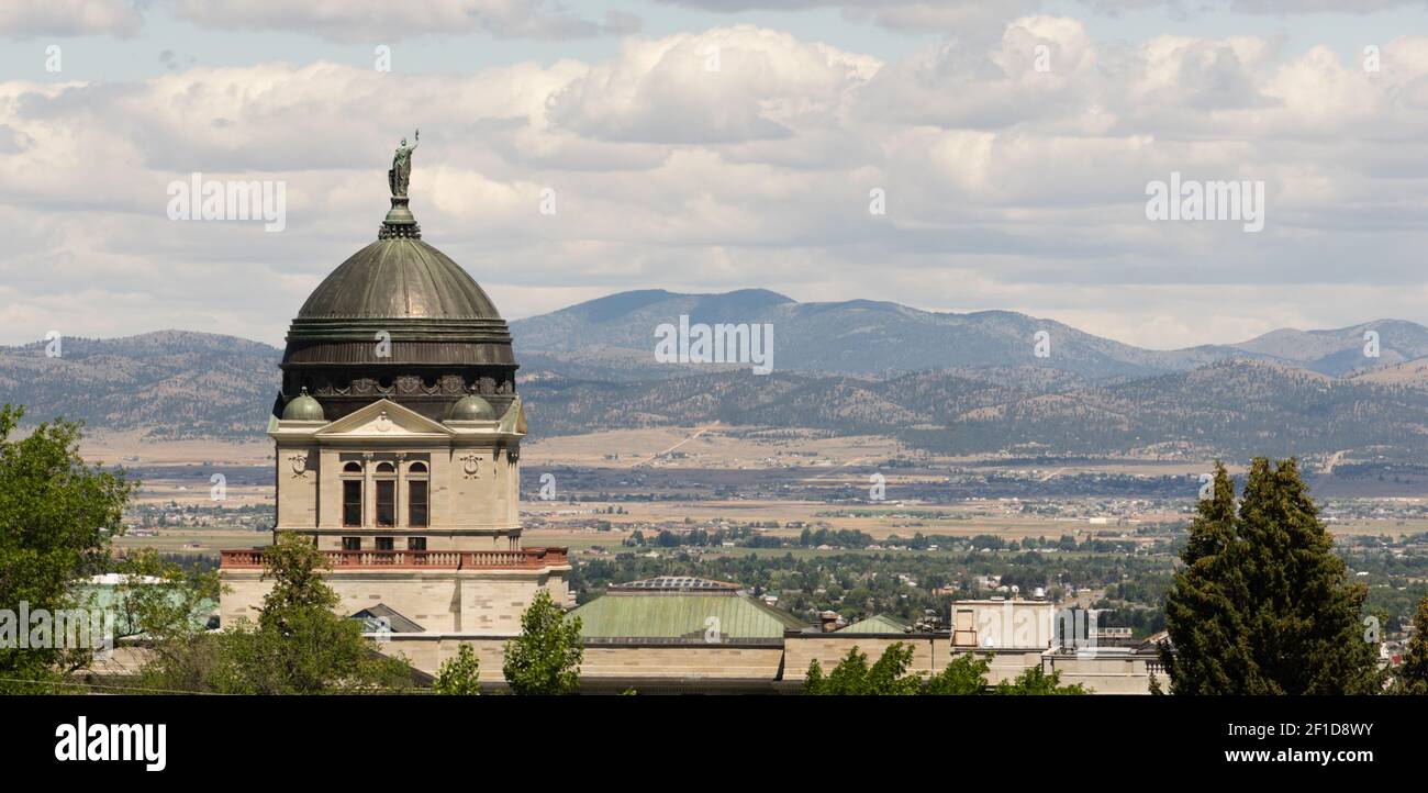 Panoramic View Capital Dome Helena Montana State Building Stock Photo ...