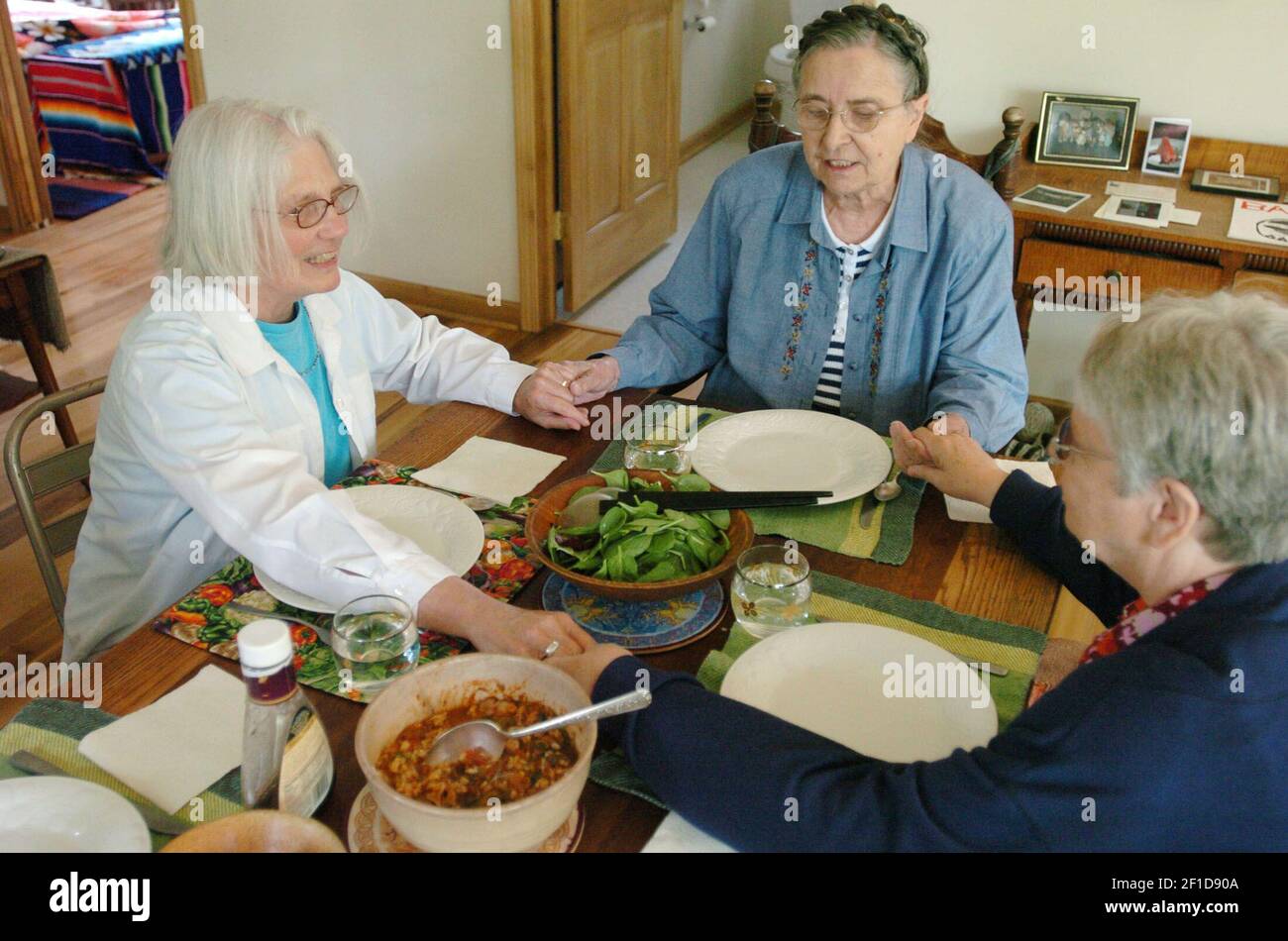 From left, Monica Appleby, Catherine Runschlag and Kathleen Hutson held ...