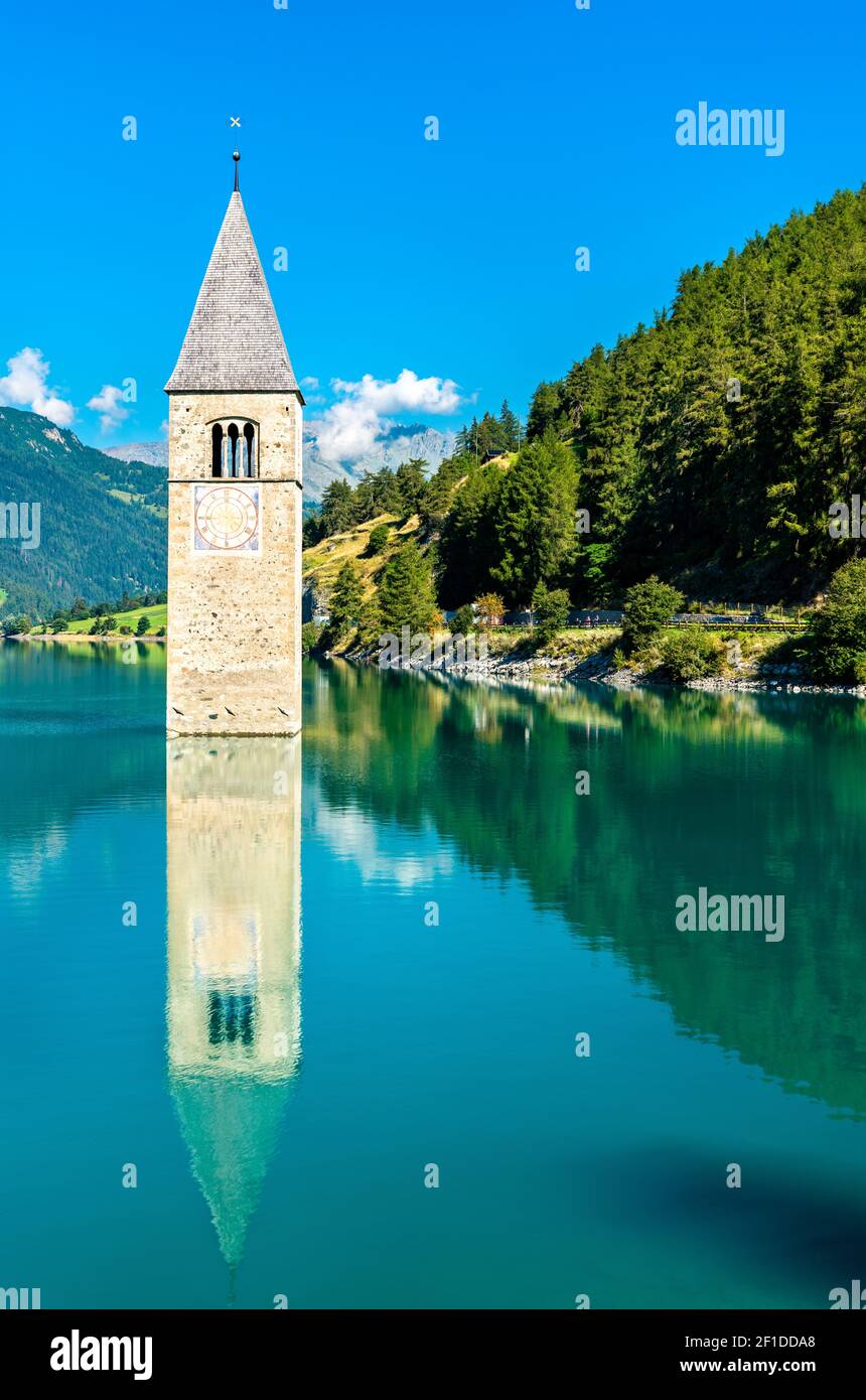 Lake Reschen, Italy High Resolution Stock Photography and Images - Alamy