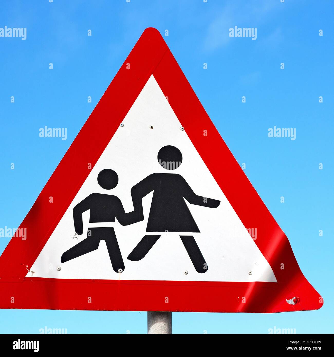 Crosswalk sign simbol isolated in the sky Stock Photo - Alamy