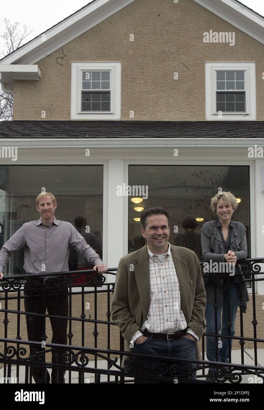 Three partners of B Lab, including Jay Coen Gilbert, from left, Bart Houlahan and Chrissy ...