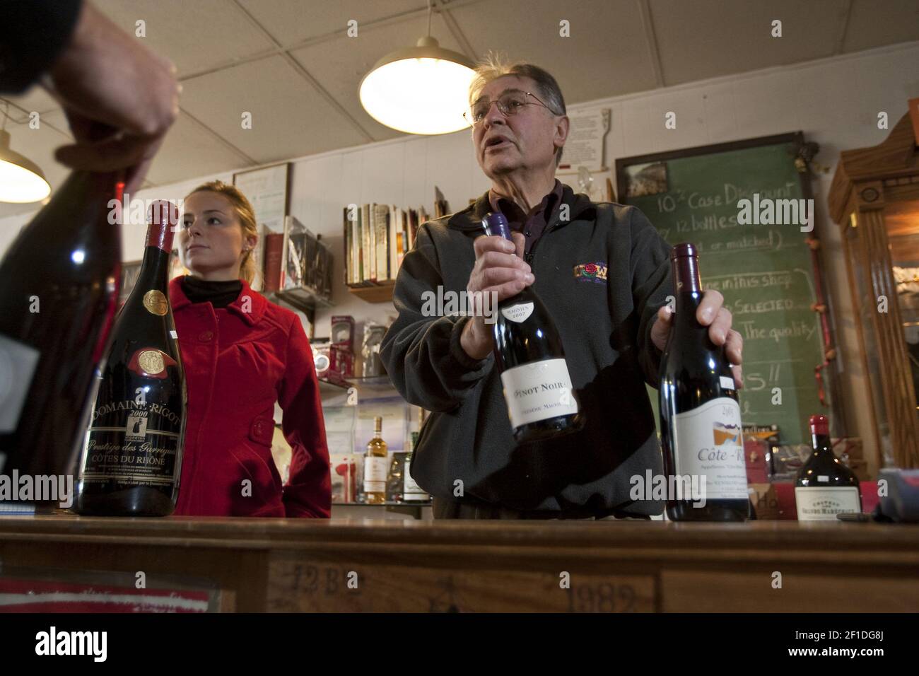 Emile Ninaud has operated Champion Wine Cellars since 1969. At left is ...