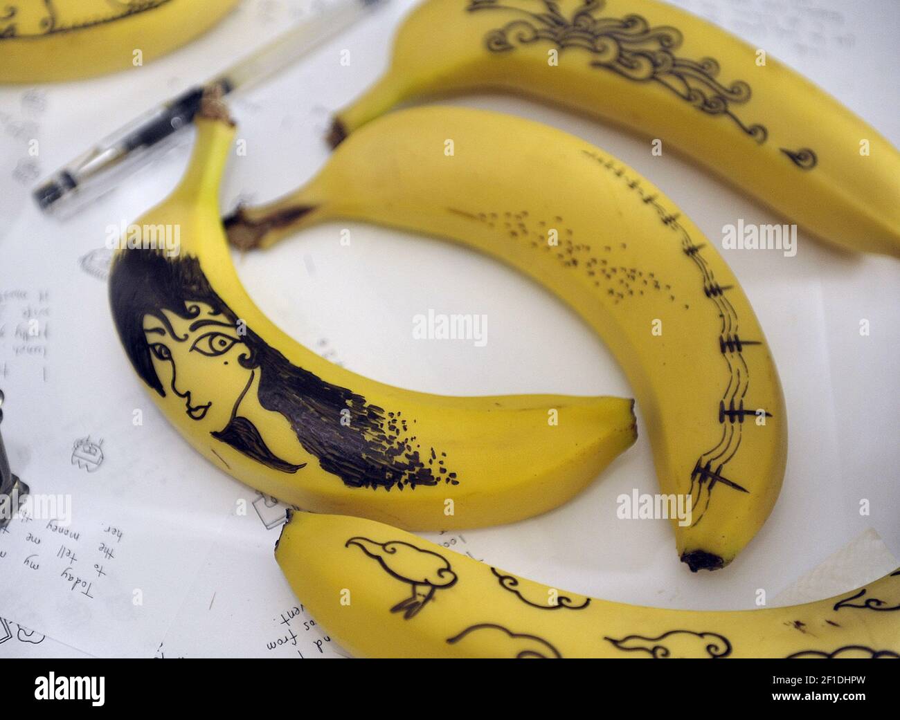 Artist Cheeming Boey also creates art on bananas and napkins. "You ...