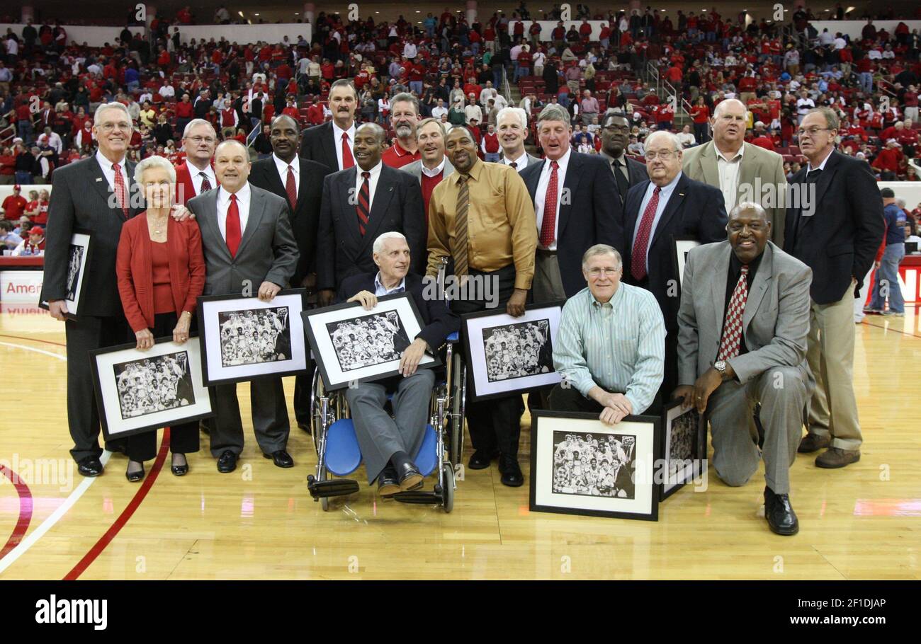 From left, back row, Art Musselman, Howard Pickett, David Thompson ...