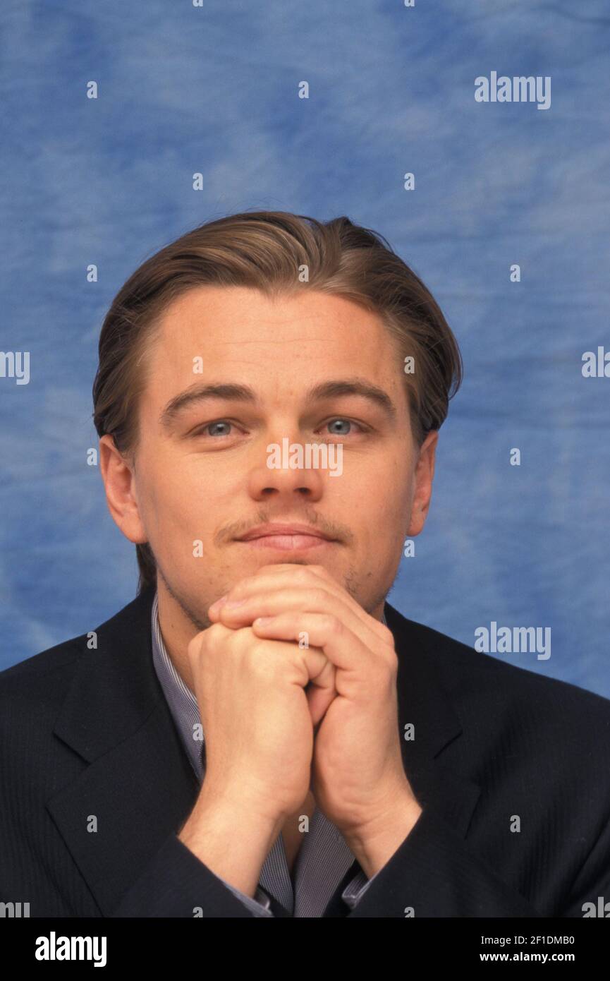 Leonardo DiCaprio at the "Catch Me If You Can" press conference on ...