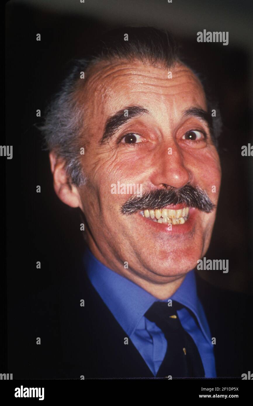 Christopher Lee Photo Credit: Leonelli/Kahana/Shooting Star *** Please ...