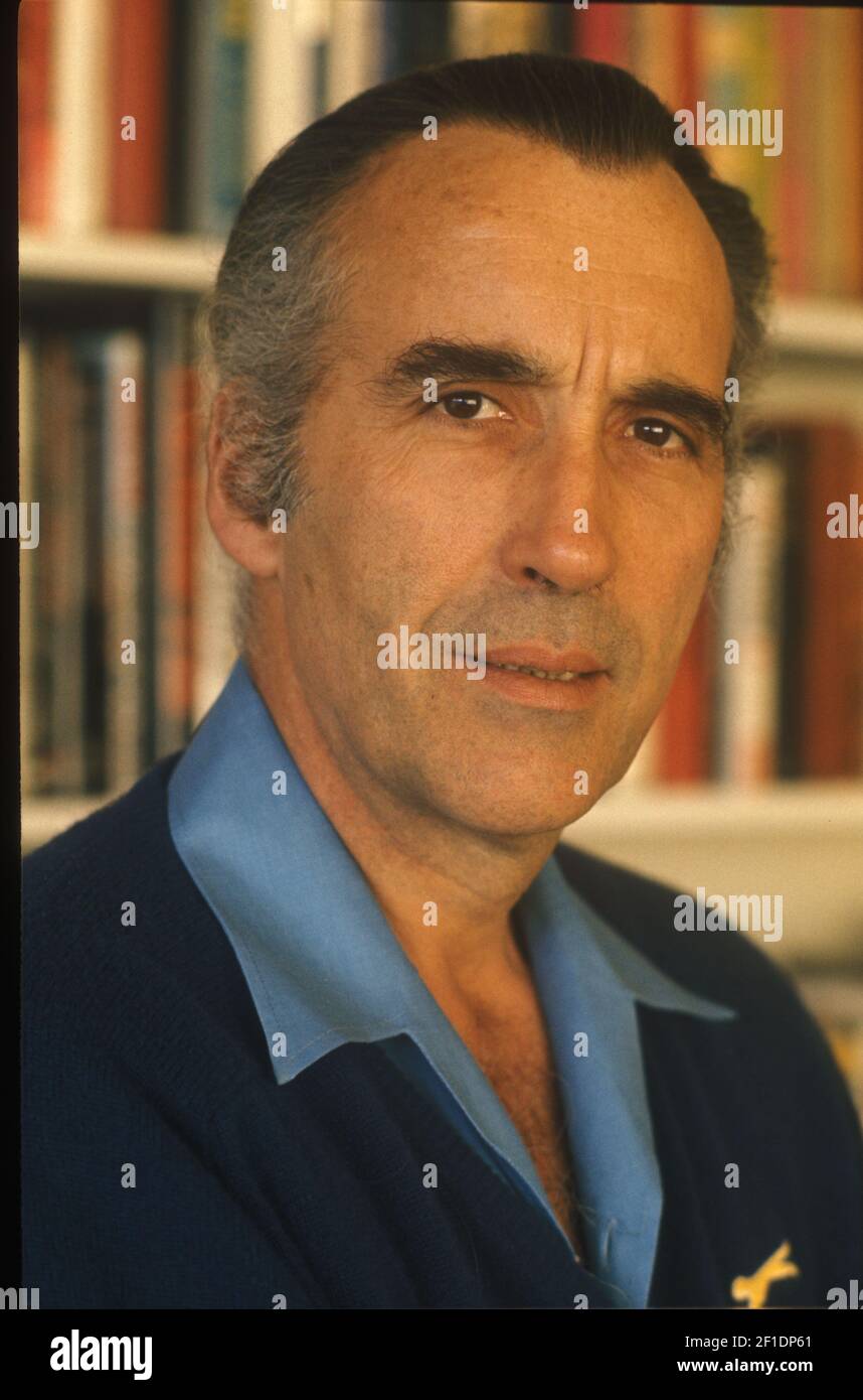 Christopher Lee Photo Credit: Yoram Kahana/Shooting Star *** Please Use ...