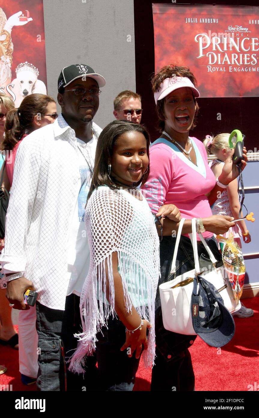 ***FILE PHOTO***Bobby Brown and Whitney Houston and daughter at the ...