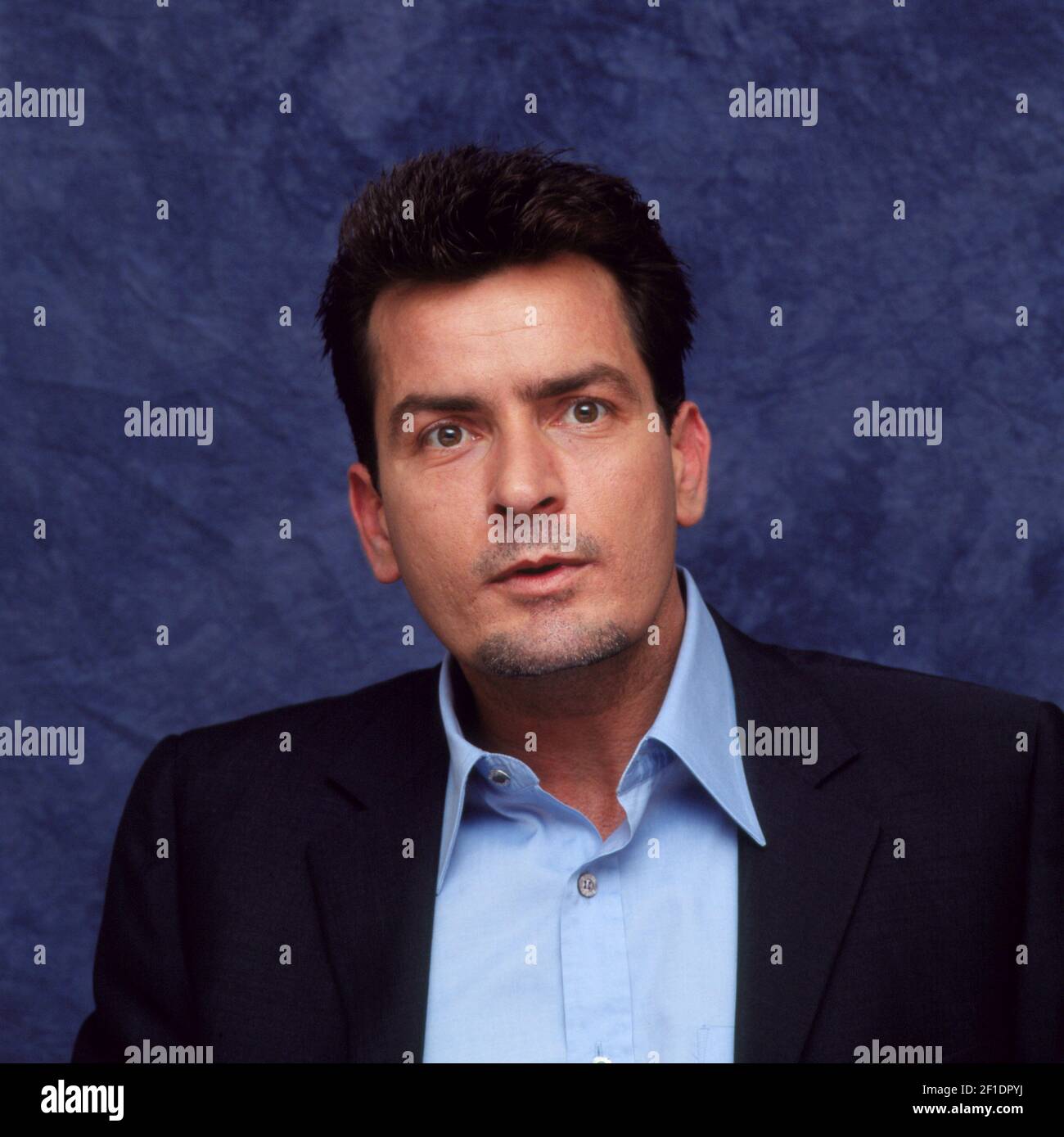Charlie Sheen "Spin City" Press Conference 2001 (Photo Credit: Theo ...