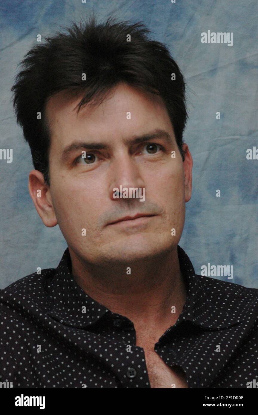 Charlie Sheen at the Hollywood Foreign Press Association press ...