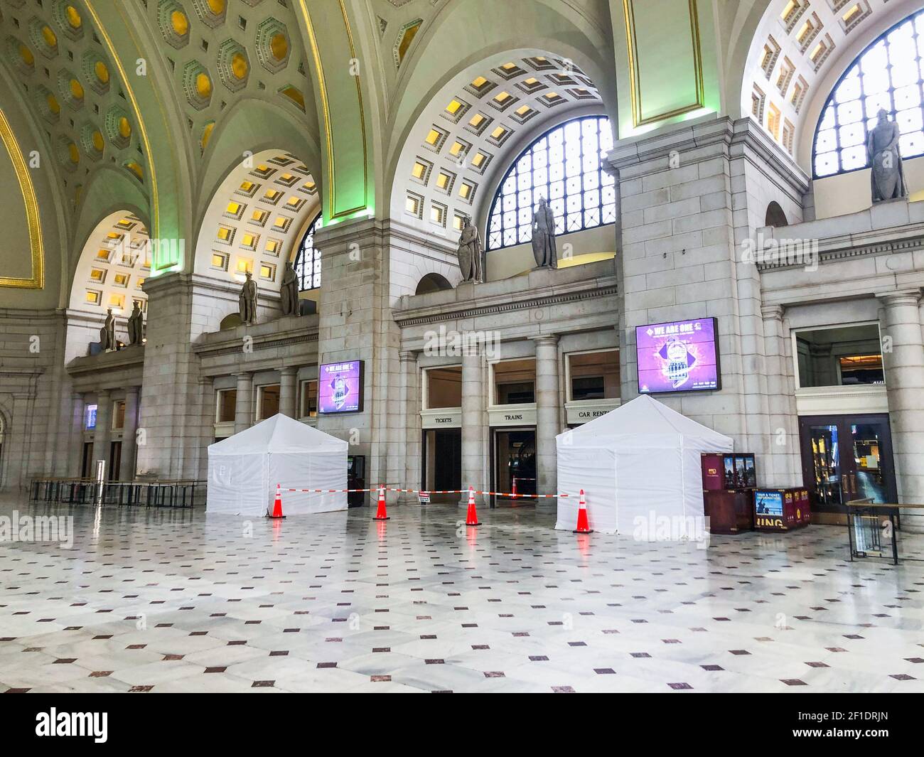 Union Station, normally one of the nation's busiest rail hubs, is ...