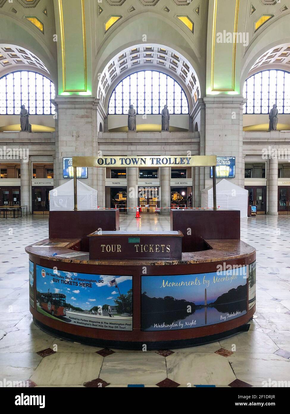 Union Station, normally one of the nation's busiest rail hubs, is ...