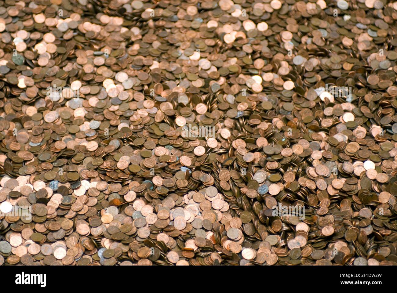 100 million pennies, collected by schoolchildren in the five boroughs ...