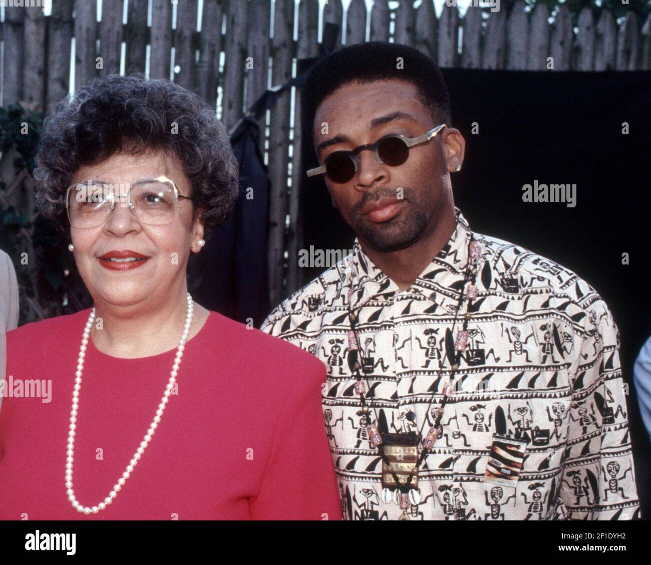 Filmmaker Spike Lee and Mrs. Joyce Dinkins at the Crystal Apple Awards ...