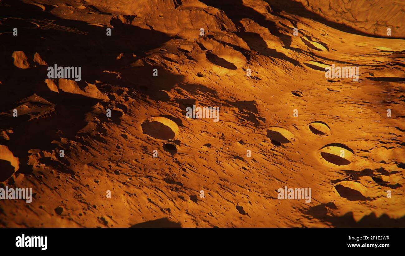 Mars surface craters hi-res stock photography and images - Alamy