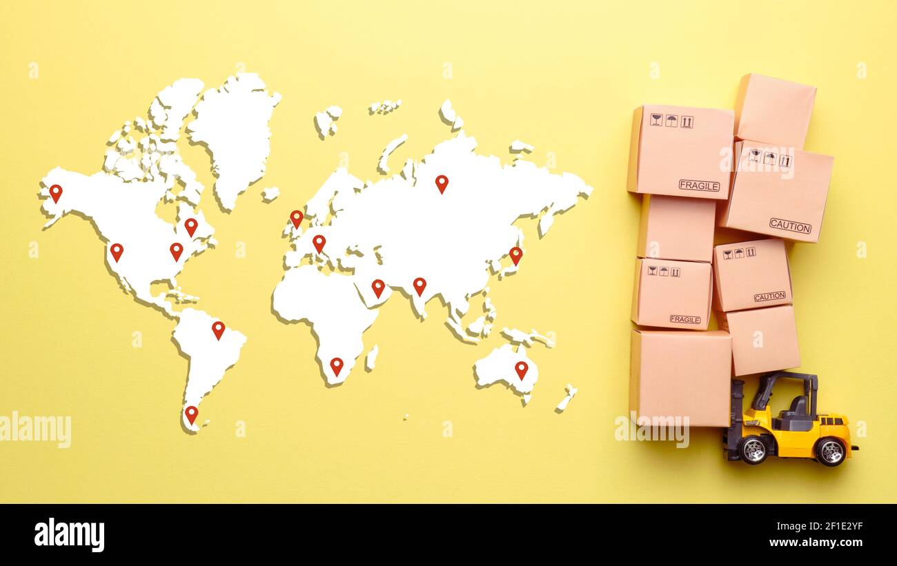 Shipping goods around the world hi-res stock photography and images - Alamy
