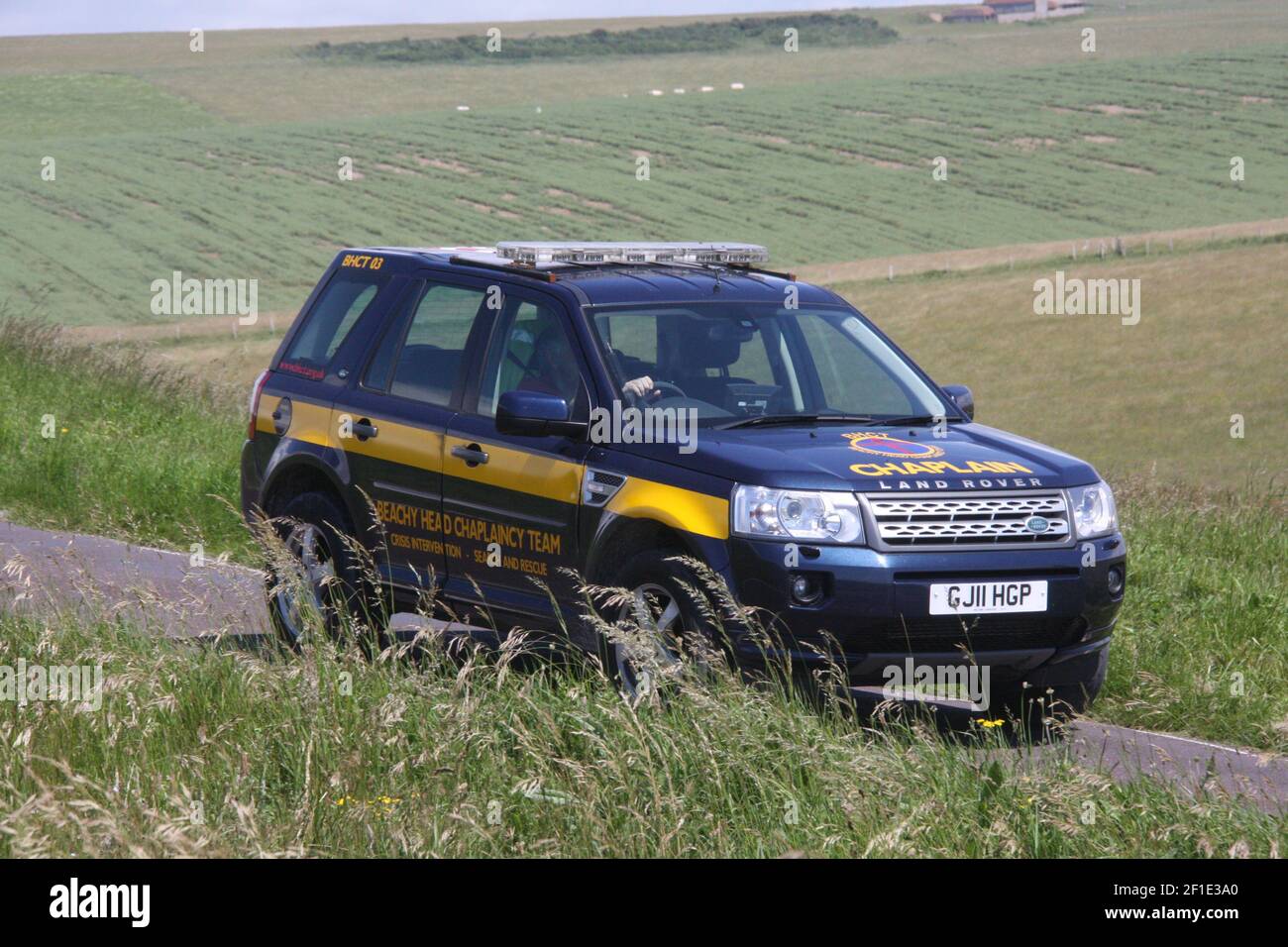 BEACHY HEAD CHAPLAINCY CAR Stock Photo - Alamy