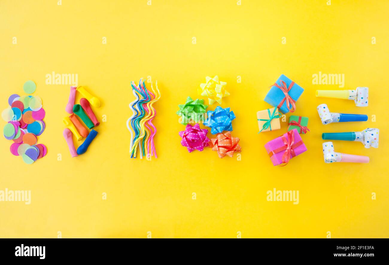 Colorful Party Accessories Stock Photo - Alamy