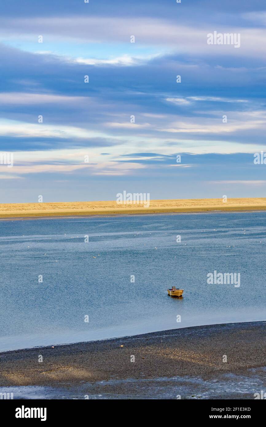 Small boat in river hi-res stock photography and images - Alamy