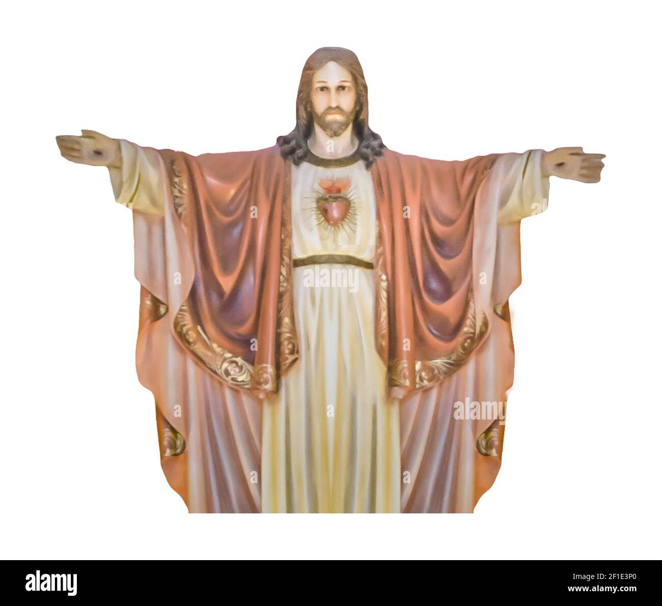 Interior catholic church white Cut Out Stock Images & Pictures - Alamy