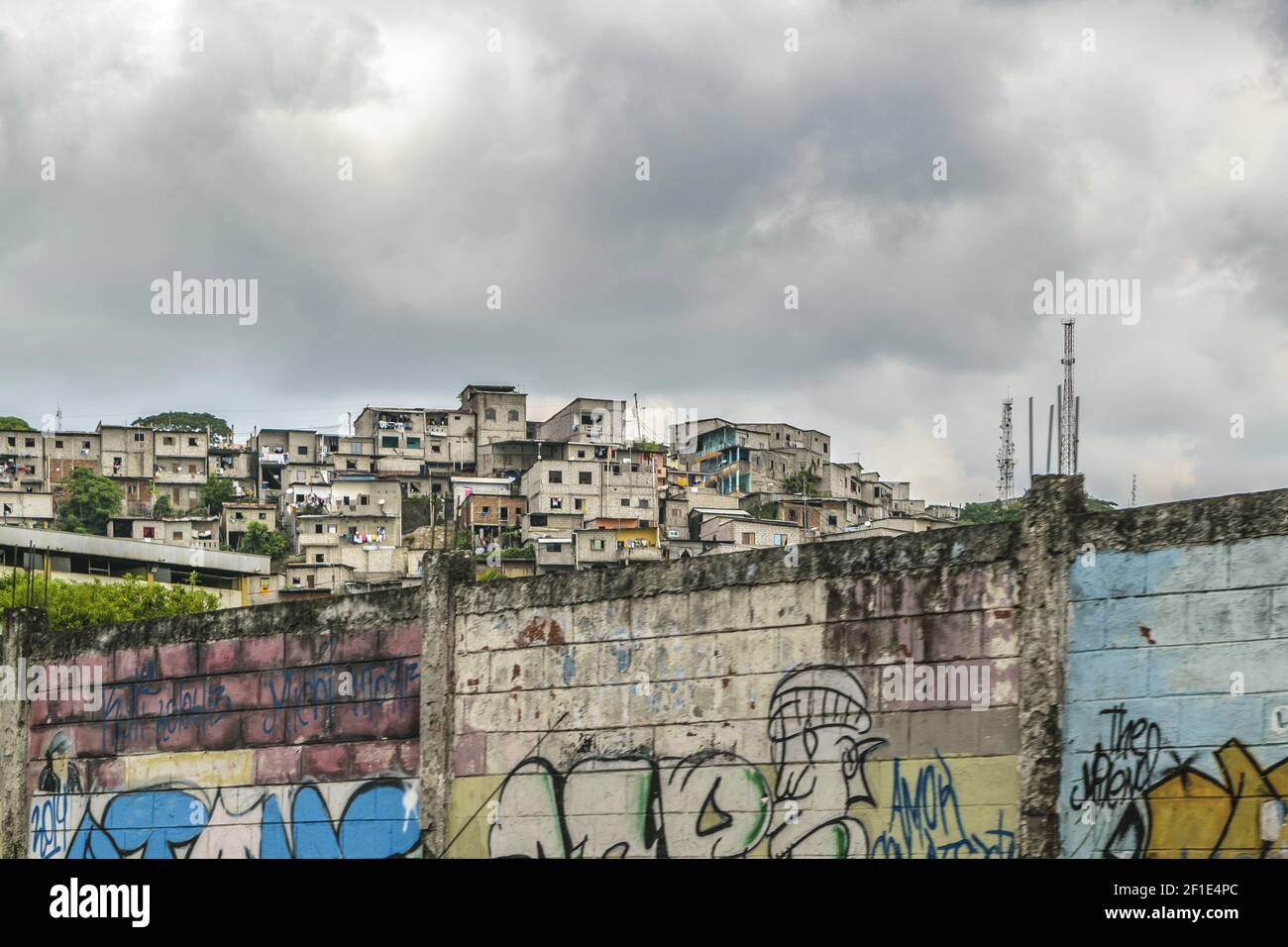 Poor Neighborhood, Guayaquil, Ecuador Stock Photo - Alamy