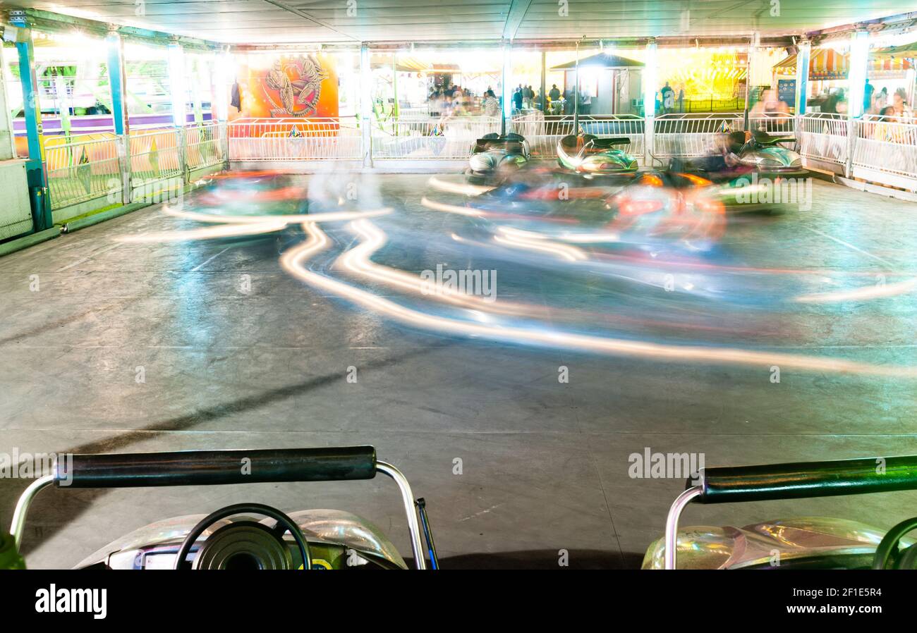 Bumper cars amusement park hi-res stock photography and images - Alamy