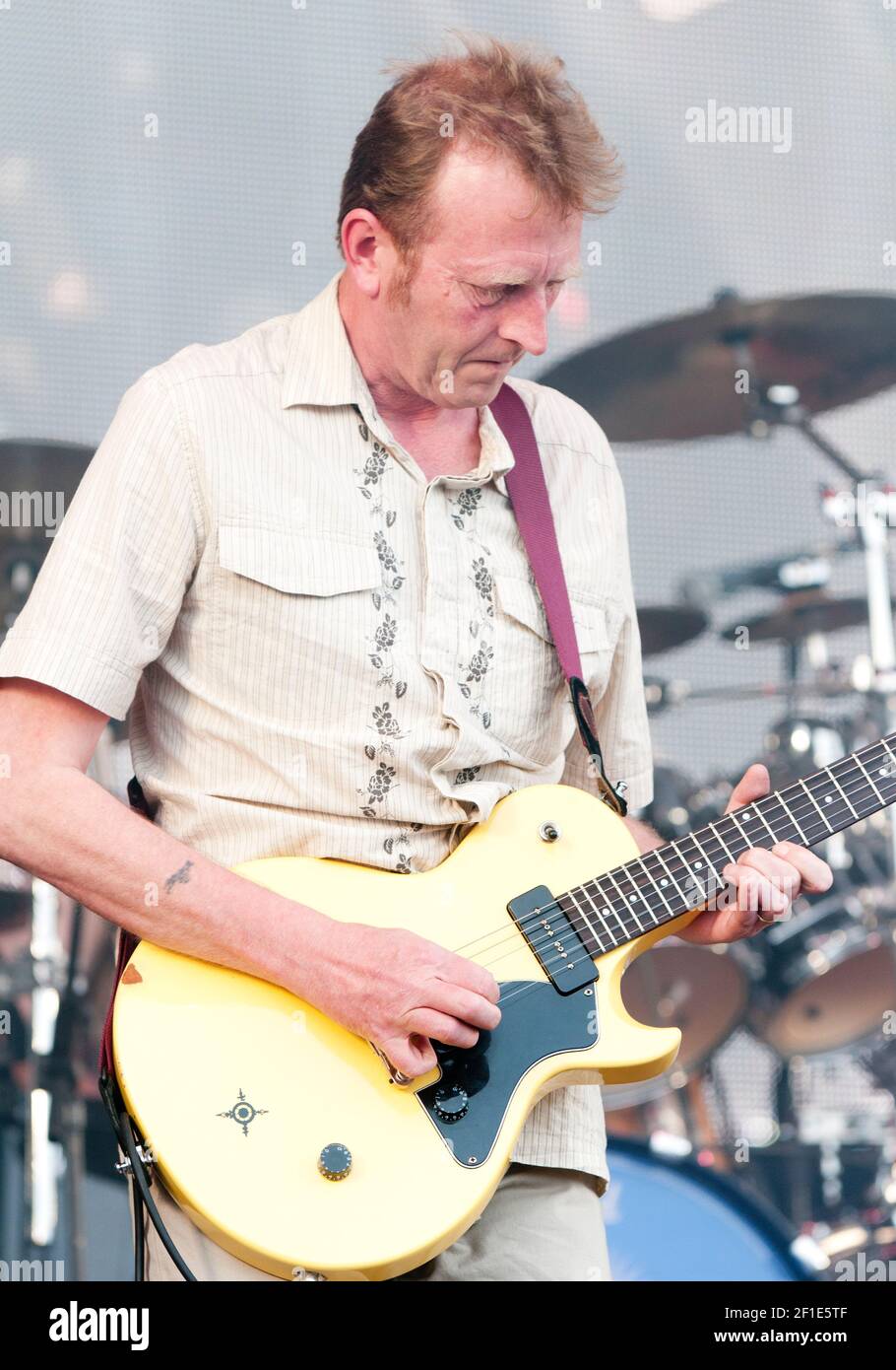 Bruce Watson of Big Country performing at Fairport Convention's Cropredy festival, UK in 2012 ...