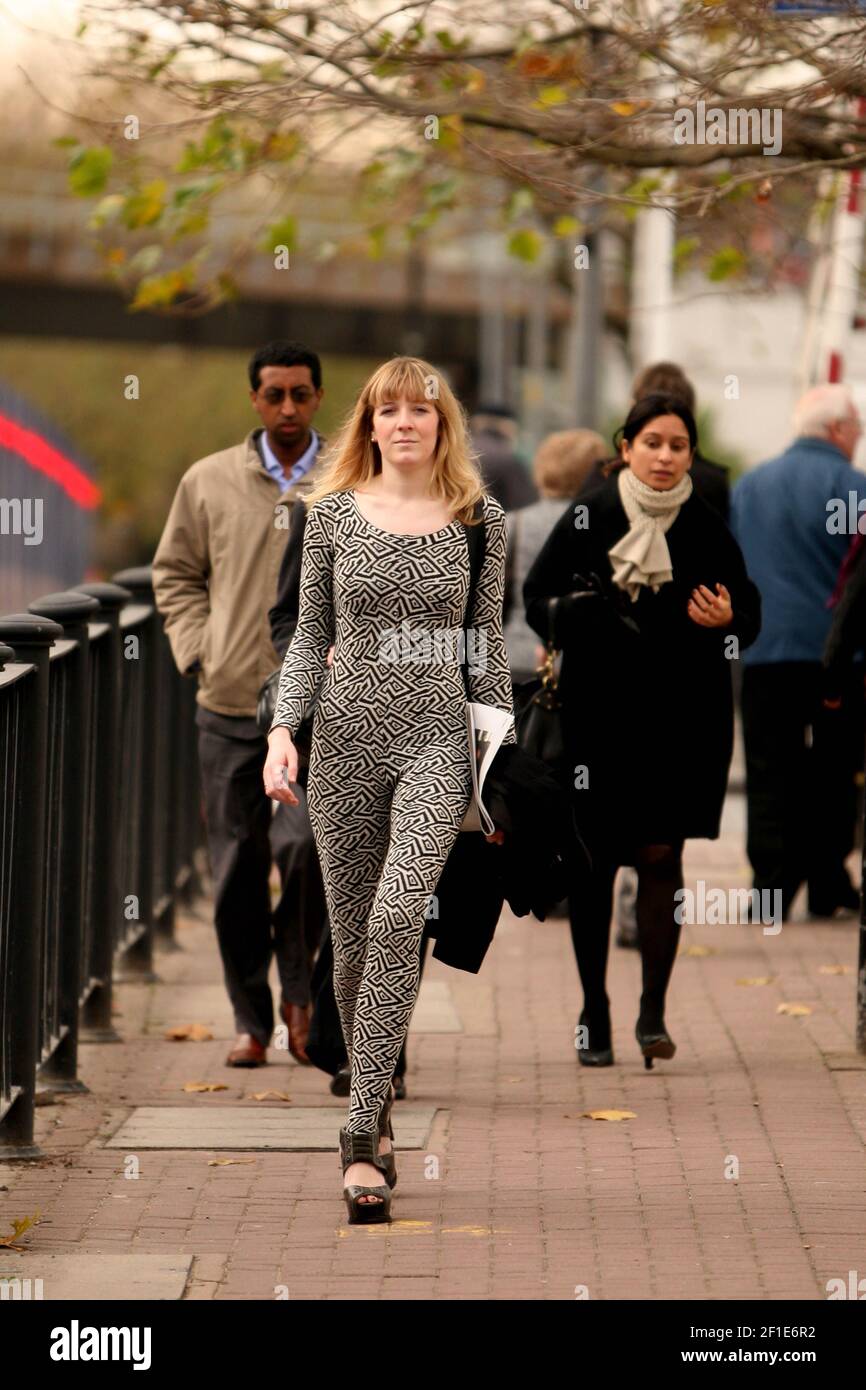Harriet Walker in jumpsuit pic David Sandison Stock Photo - Alamy