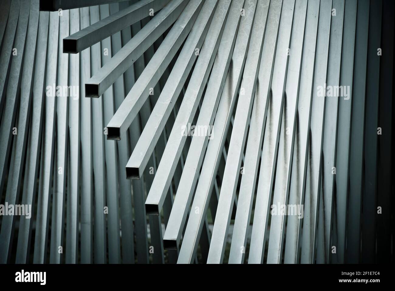 Iron metallic bars modern background Stock Photo - Alamy