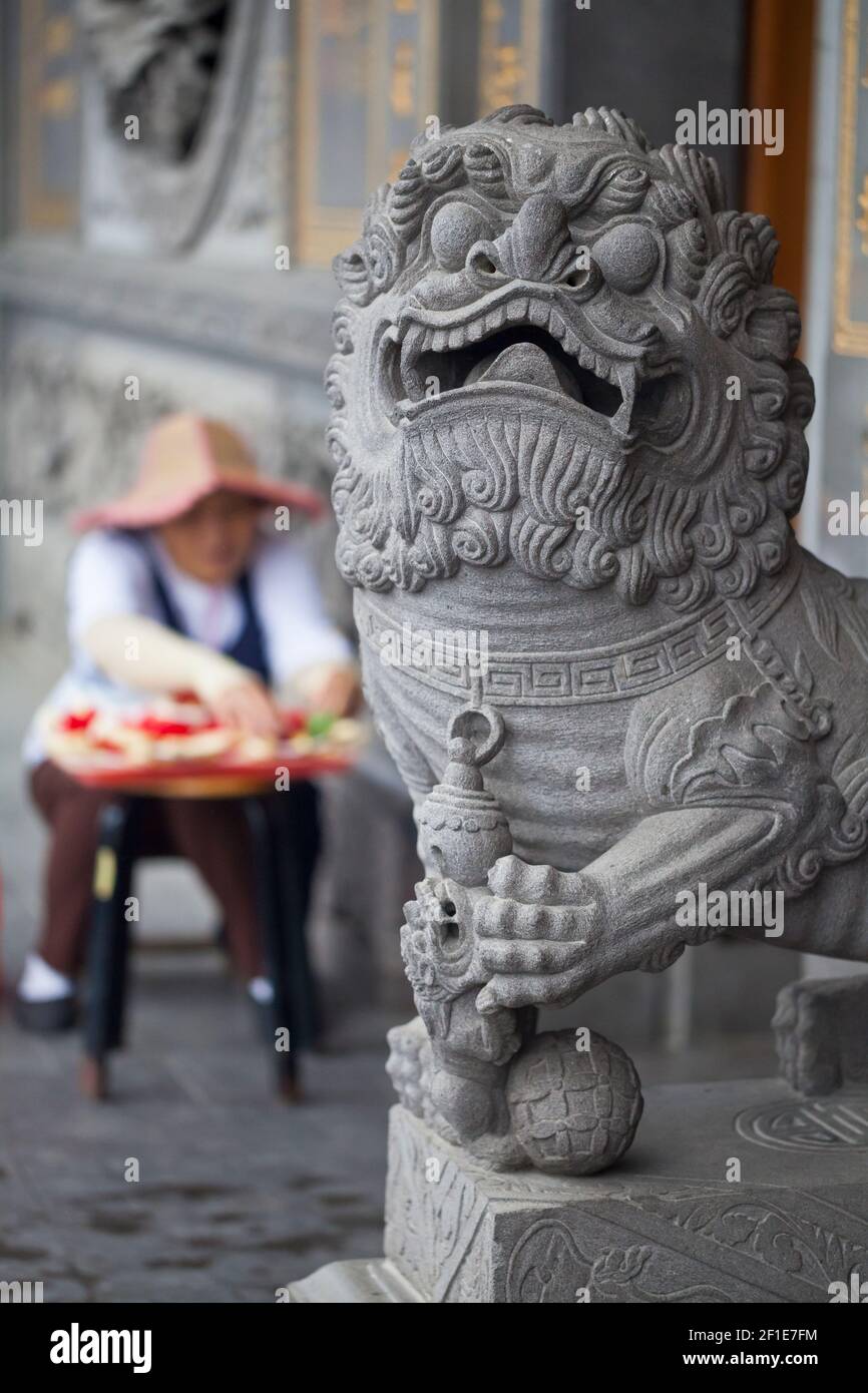 Taiwan, Taipei, Guandu, Guandu Temple Stock Photo - Alamy