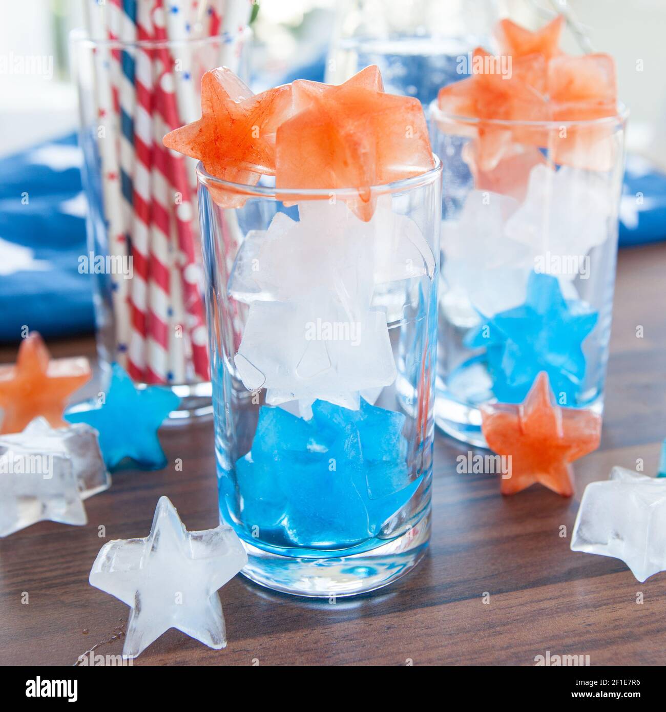 Colourful ice cubes Stock Photo - Alamy