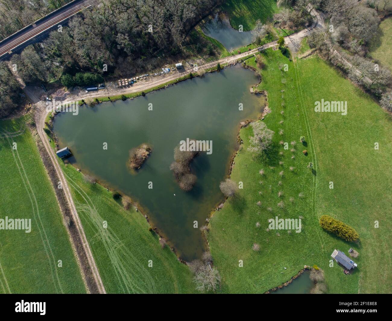 Aerial shot lake emerald green hi-res stock photography and images - Alamy