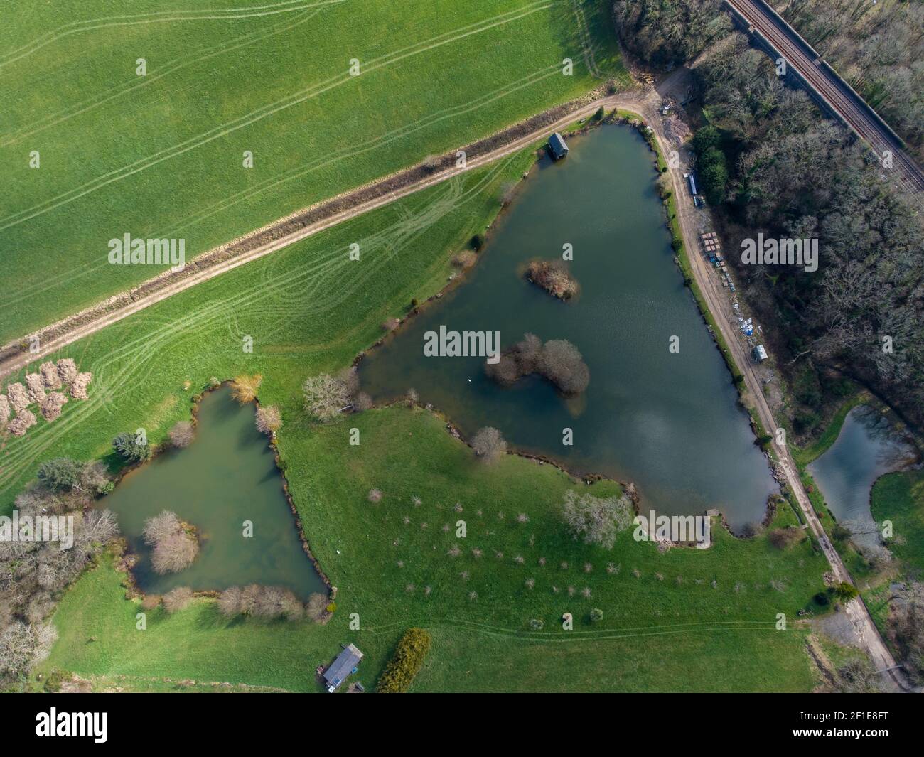 Aerial shot lake emerald green hi-res stock photography and images - Alamy