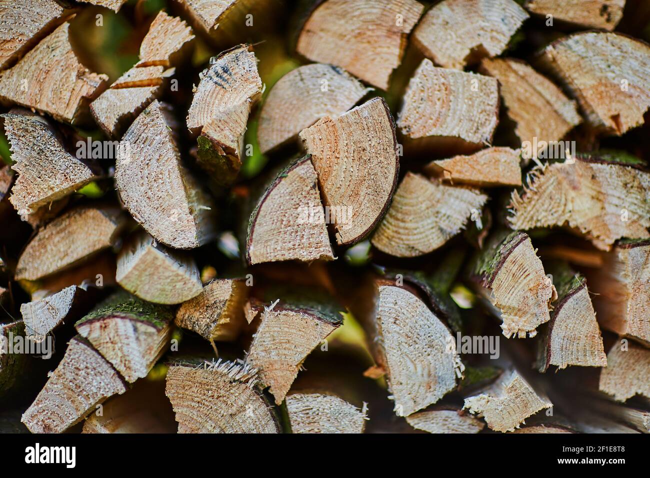 A stack of old wood tree logs on top of each other Stock Photo - Alamy