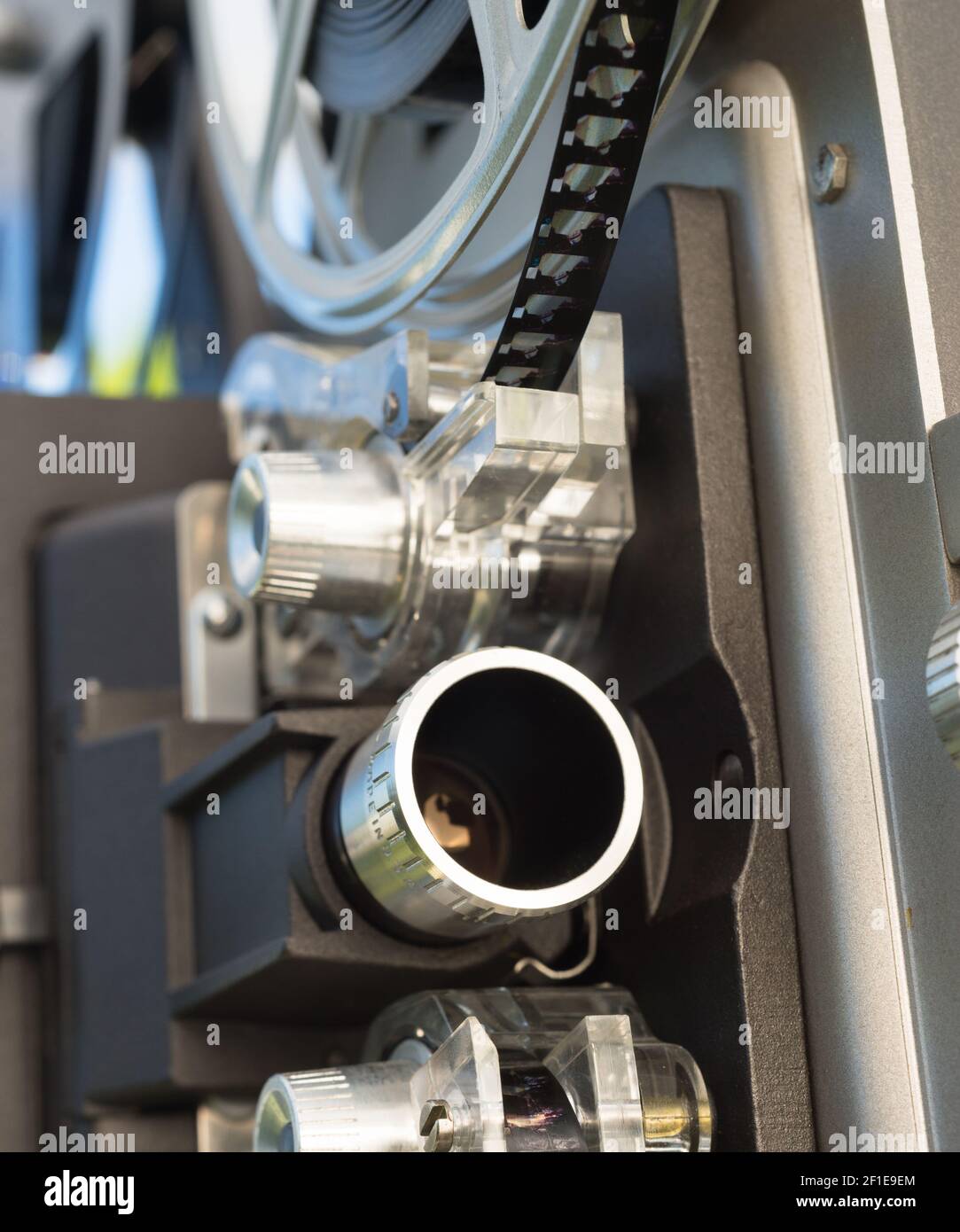 Vintage 8mm Movie Film Projector Film Reel Lens Stock Photo - Alamy