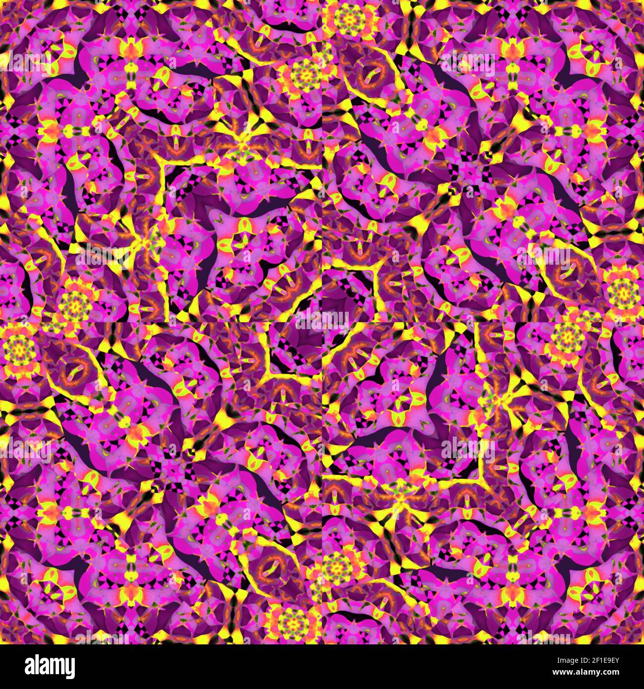Colorful Modern Baroque Seamless Pattern Design Stock Photo - Alamy