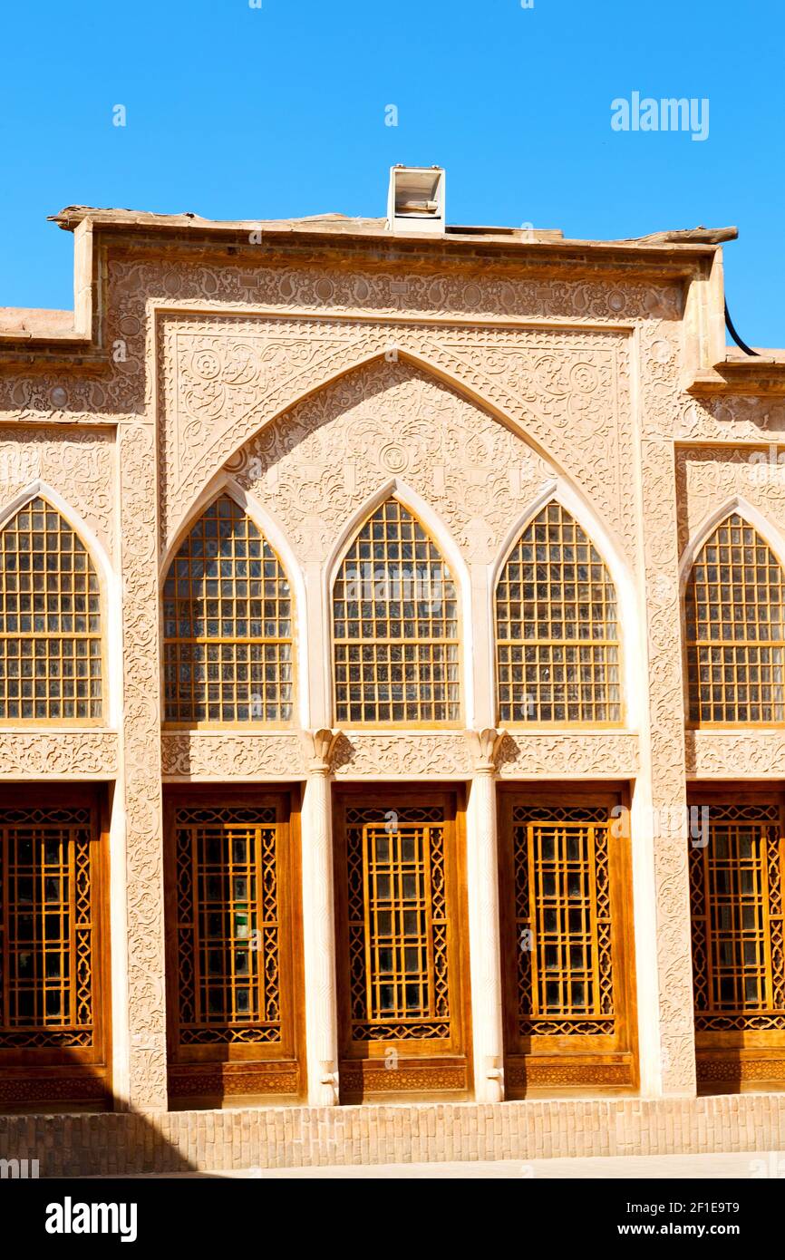 In iran the old architecture window Stock Photo - Alamy