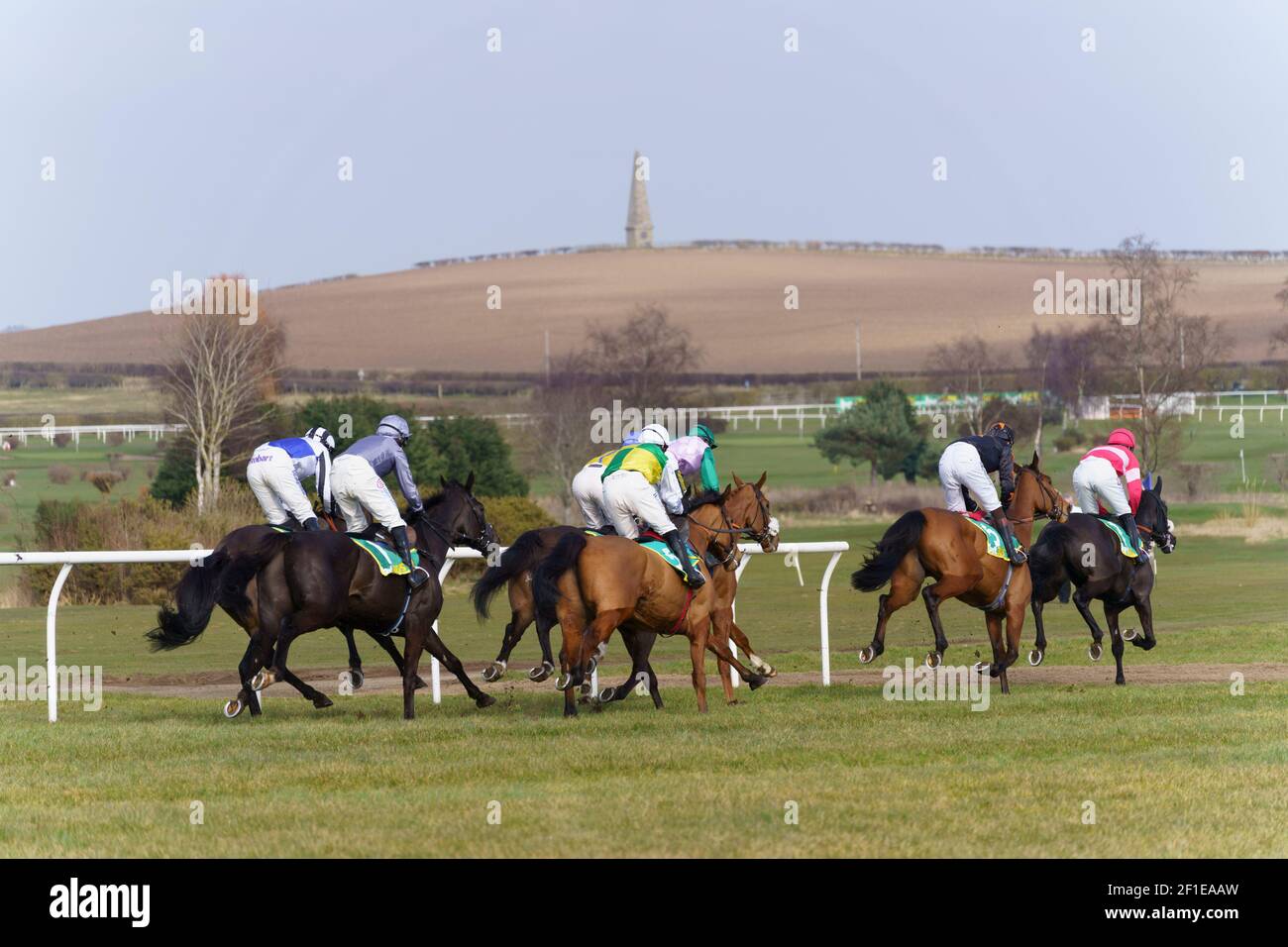 Kelso Races - Scotland. Riders during the richest race day (to date) in ...