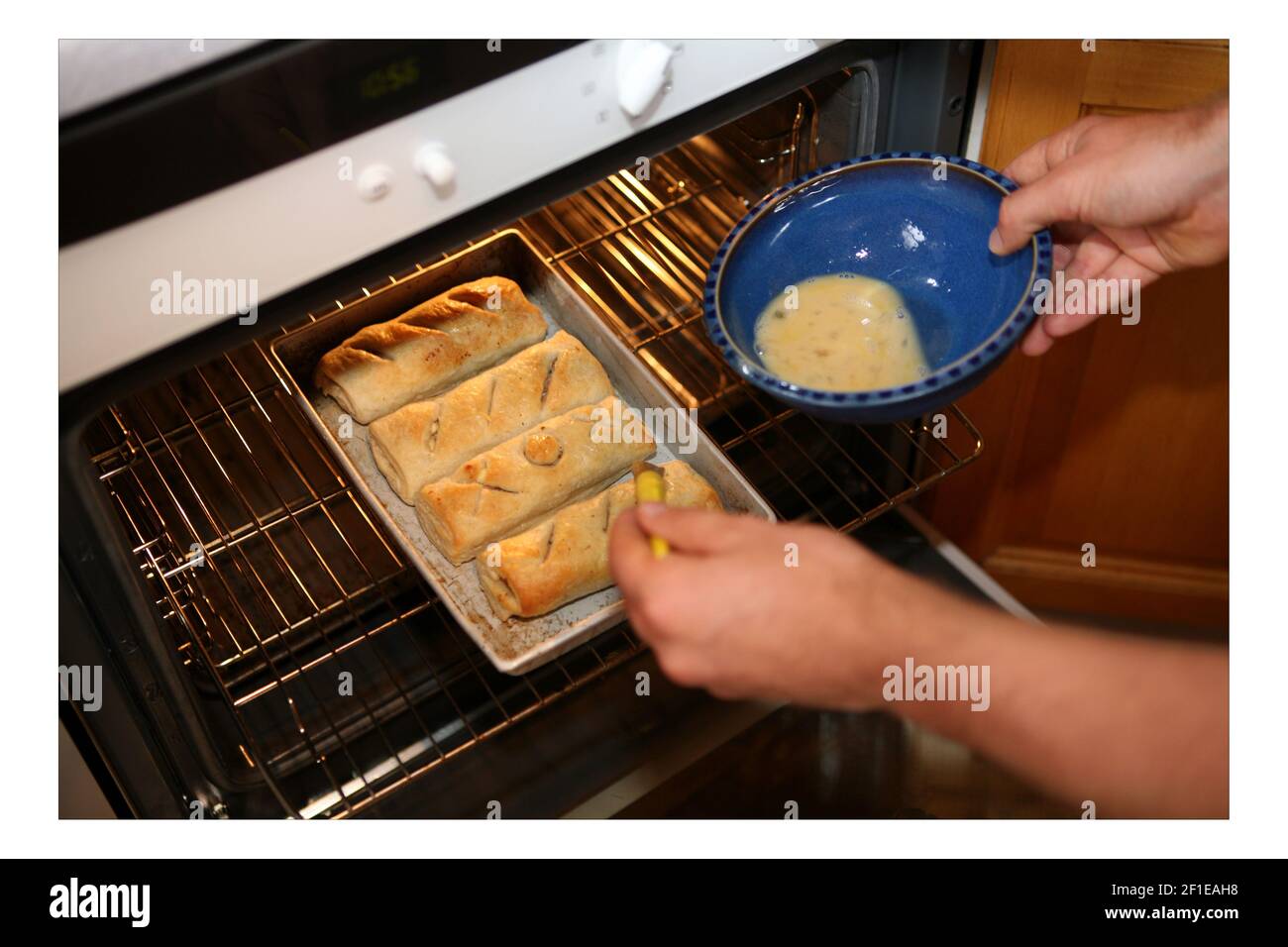 Simon Usborne cooks a pack lunch and eats in the office. Sausage Rolls ...